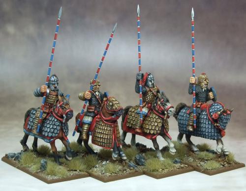 AAR02b Roman Hearthguard on Cataphract Horses (1 point) - SAGA Age of ...