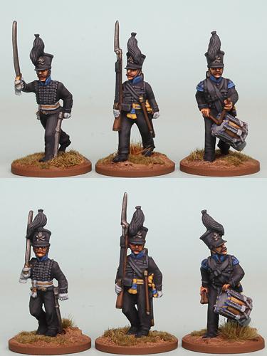 BWNRPK2 Brunswick Oels Jagers/Leib Battalion, Command Advancing (6 ...