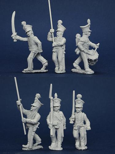 BWNRPK6 Brunswick Line Infantry, Command (6 Figures) | BWNRPK6 | Front ...