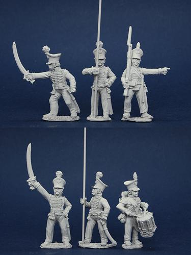 BWNRPK8 Brunswick Line Infantry, Command Standing (6 Figures) | BWNRPK8 ...