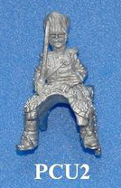 PCU2 Squadron officer in shako and kollet. Shouldered sword | PCU2 (Calpe) | Calpe Miniatures