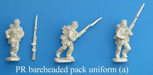 PR70 bareheaded pack uniform (a) Versions of PR31 (bareheaded), PR32 ...