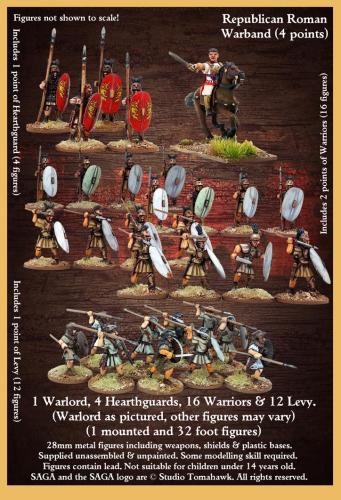Republican Roman Starter Warband For SAGA (4 Points) | HSB01 | GB SAGA