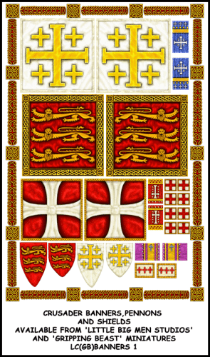 LC(GB)BANNERS 1 Late Crusader Banners, Pennants and Shields | LC(GB ...