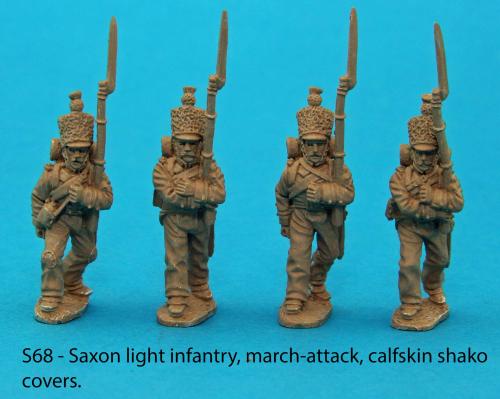 S68 - Saxon Light Infantry, march-attack. Calfskin. | S68 (Calpe ...