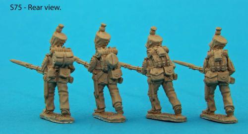 S75 - Saxon light infantry advancing. Muskets at low porte. | S75 ...