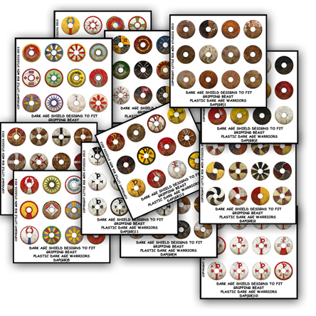 Designs For Plastic Dark Age Warriors Box Set (Round shields ...