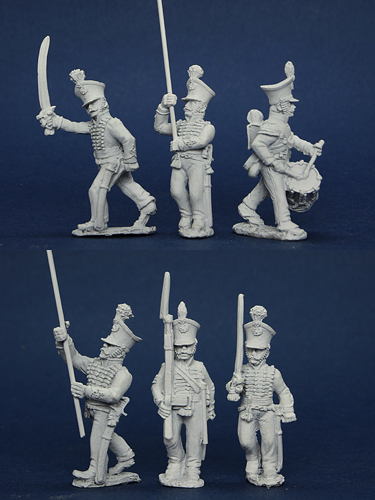 BWNRPK6 Brunswick Line Infantry, Command (6 Figures) | BWNRPK6 | Front ...