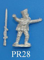 PR28 Enthusiastic reservist. Holding musket above head, waving forward ...
