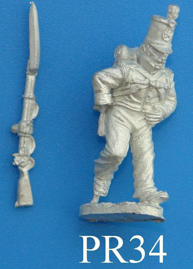 PR34 Right leg forward and off the ground, left leg straight (two part ...