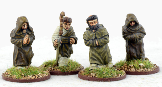 CIV08 Pious Monks (4 figures) | CIV08 | Gripping Beast