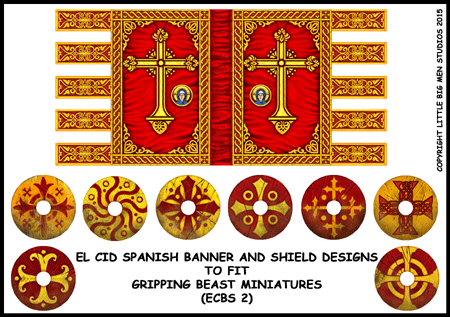 ECBS 2 SAGA El CID Spanish Banner & Shields | ECBS 2 | LBMS