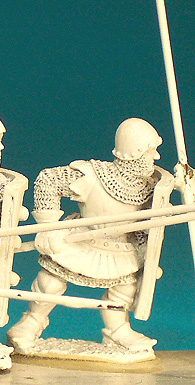 HW93 Pavesier In Livery Tunic Standing Holding Spear Forward - Livery ...