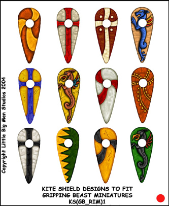 KS(GB_RIM)1 Designs for GB Kite Shields with Rims (12) | Shield design ...