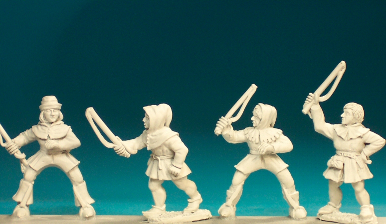 MPK6 Medieval Wagon Drivers Set (4 Figures) | MPK6 | Front Rank Figurines