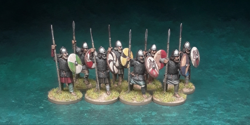 RAGCOL31 Shieldwall Huscarls Standing (rear rank) (8 Figures ...