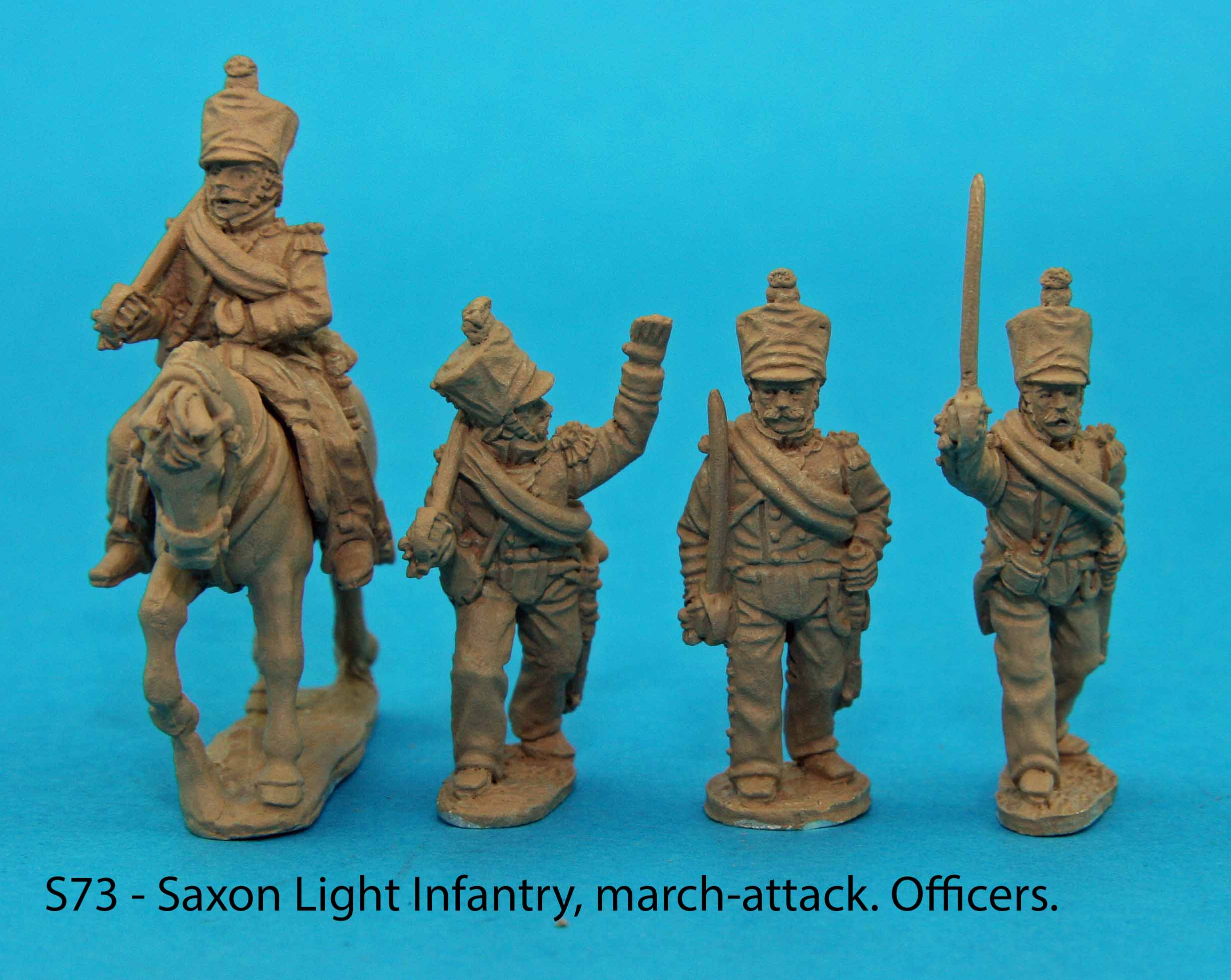 S73 - Saxon Light Infantry. march-attack, officers. | S73 (Calpe ...