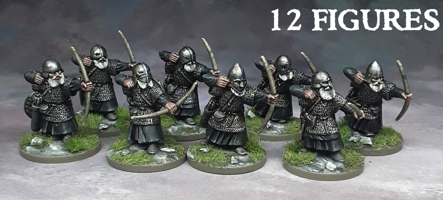 SDVR09 Dvergr Archers (Levy With Bows) (12 Figures) | SDVR09 | Ragnarok Miniatures