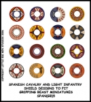 SPAN(GB)5 Spanish Cavalry and Light Infantry Shields (16) | SPAN(GB)5 ...