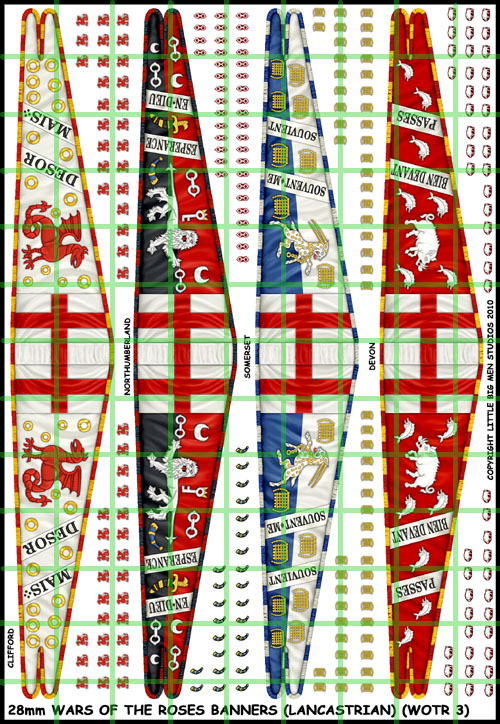 Wars Of The Roses Banners (Lancastrian) (WOTR 3) | WOTR 3 | LBMS